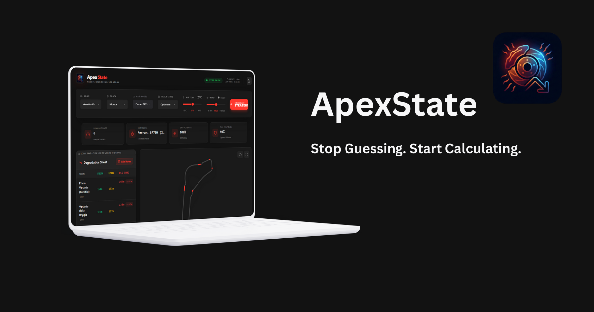 ApexState | Dynamic Racing Strategy Calculator